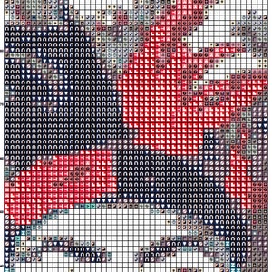 Harlequin Cross Stitch Pattern Instant PDF Download Joker | Etsy