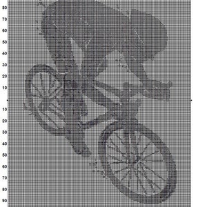 Cyclist Cross Stitch Pattern 1 Instant Download Instant PDF Download ...