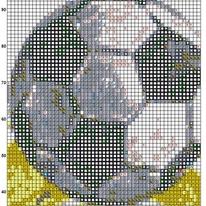 Soccer Player Cross Stitch Pattern 3 Instant Download Instant PDF ...