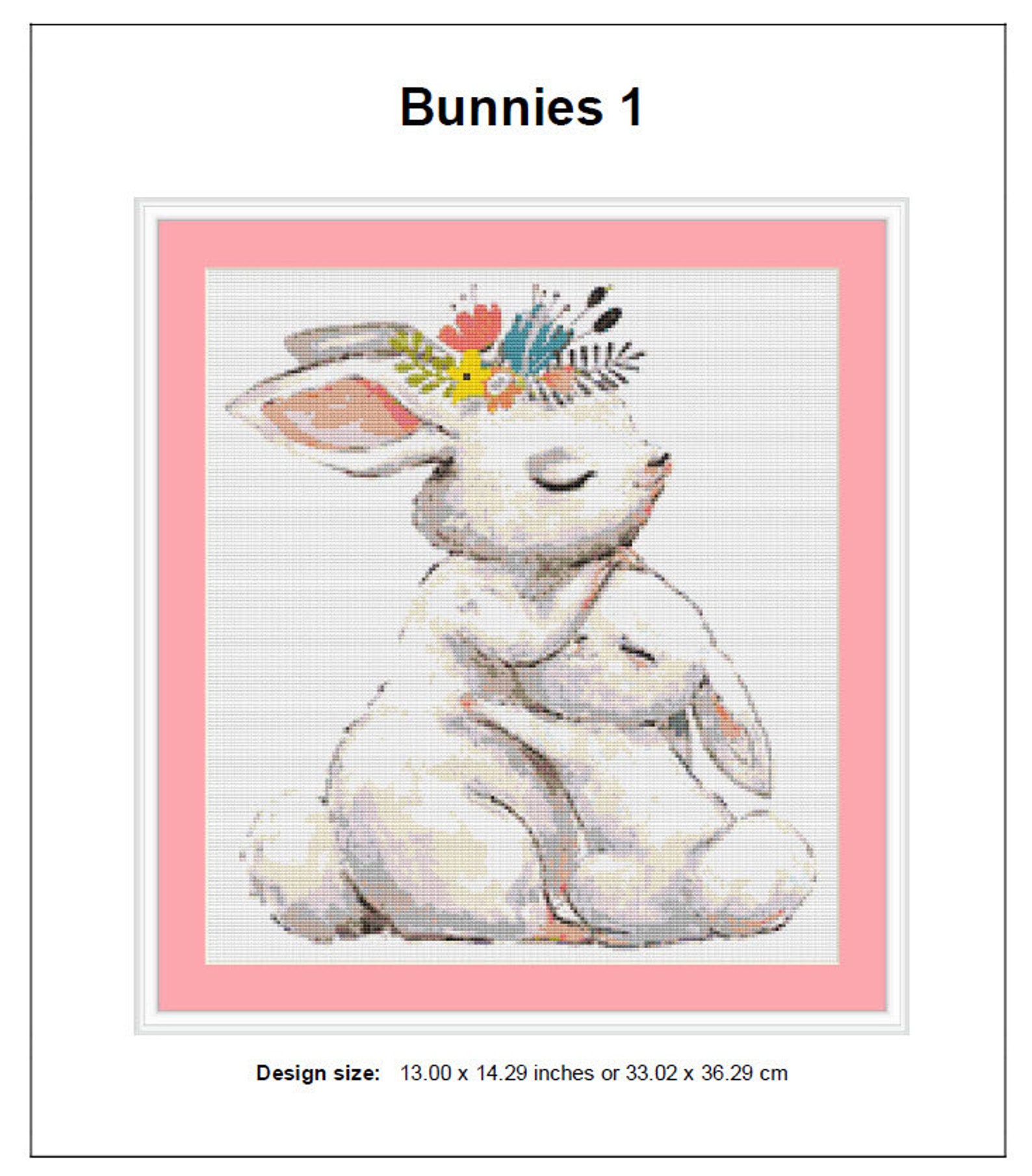 Bunnies Cross Stitch Pattern 1 Instant Download Instant PDF - Etsy