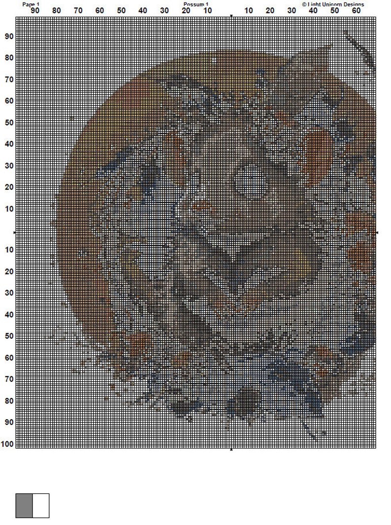 Possum Cross Stitch Pattern 1 Instant Download Instant PDF - Etsy