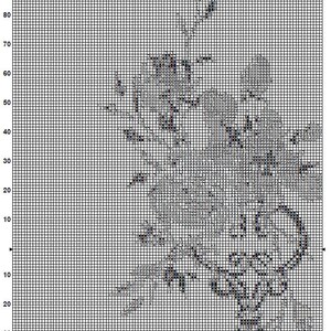 Rose Key Cross Stitch Pattern 5 Instant PDF Download - Roses Watercolor ...