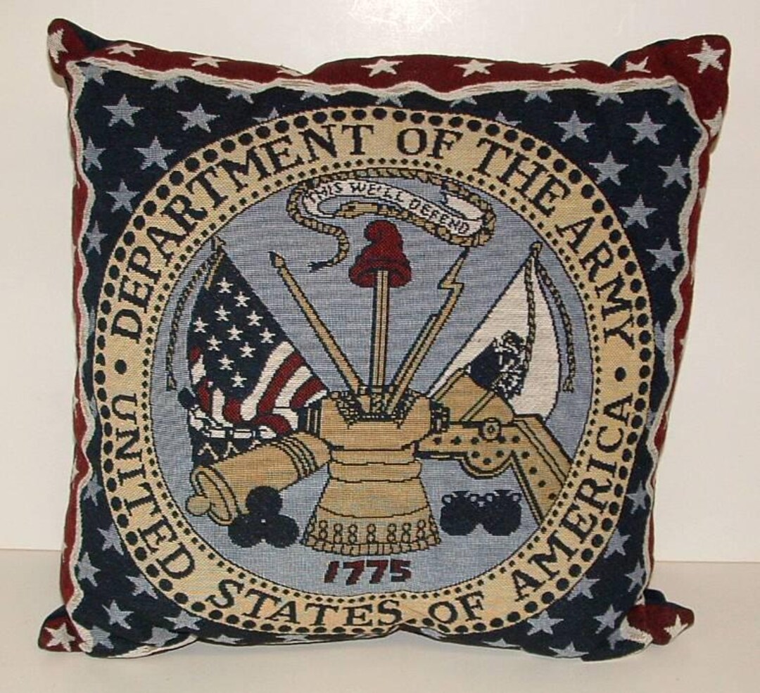 16x16 US Army Original 1775 Emblem Cotton Blend Proudly Made in the USA ...