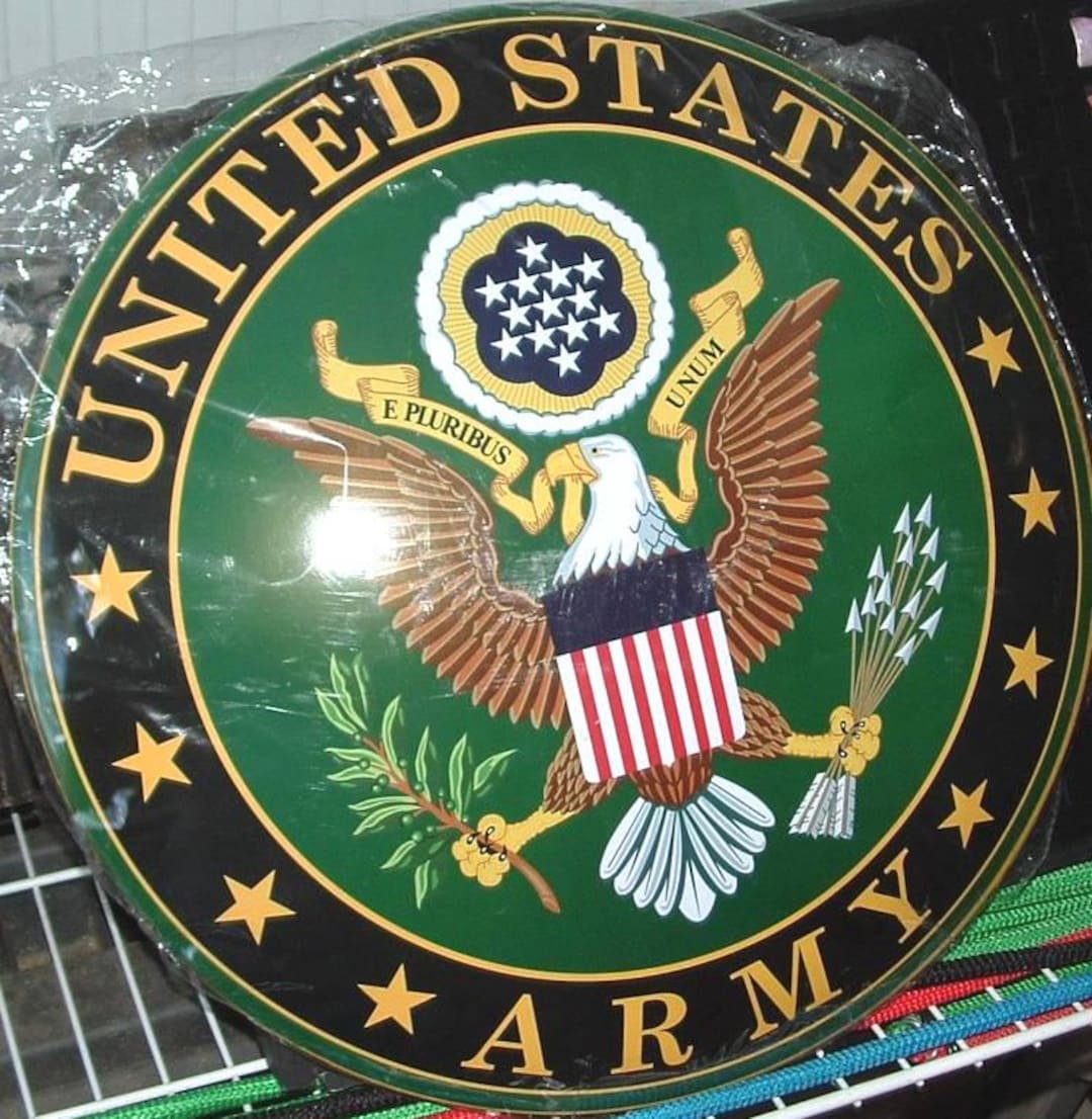 US Army Original 1775 Emblem 16 Inch Metal Licensed Dome Shape Sign. - Etsy