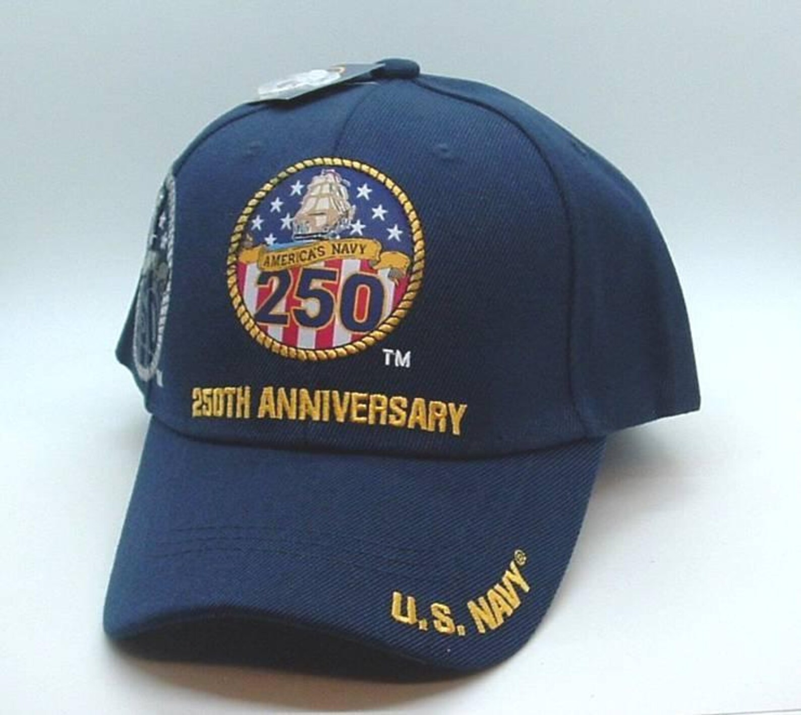 Americas Navy 250th Anniversary 1775-2025 Military Licensed Embroidered ...