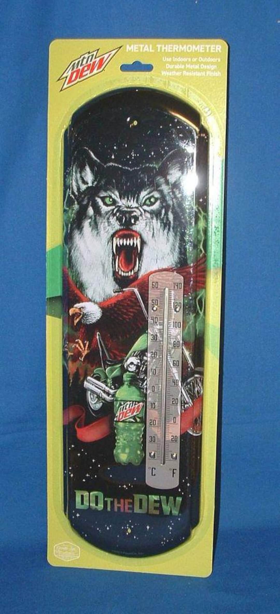 Mountain Dew Wolf Eagle Chopper Licensed 17 Inch Indoor Outdoor Vintage ...