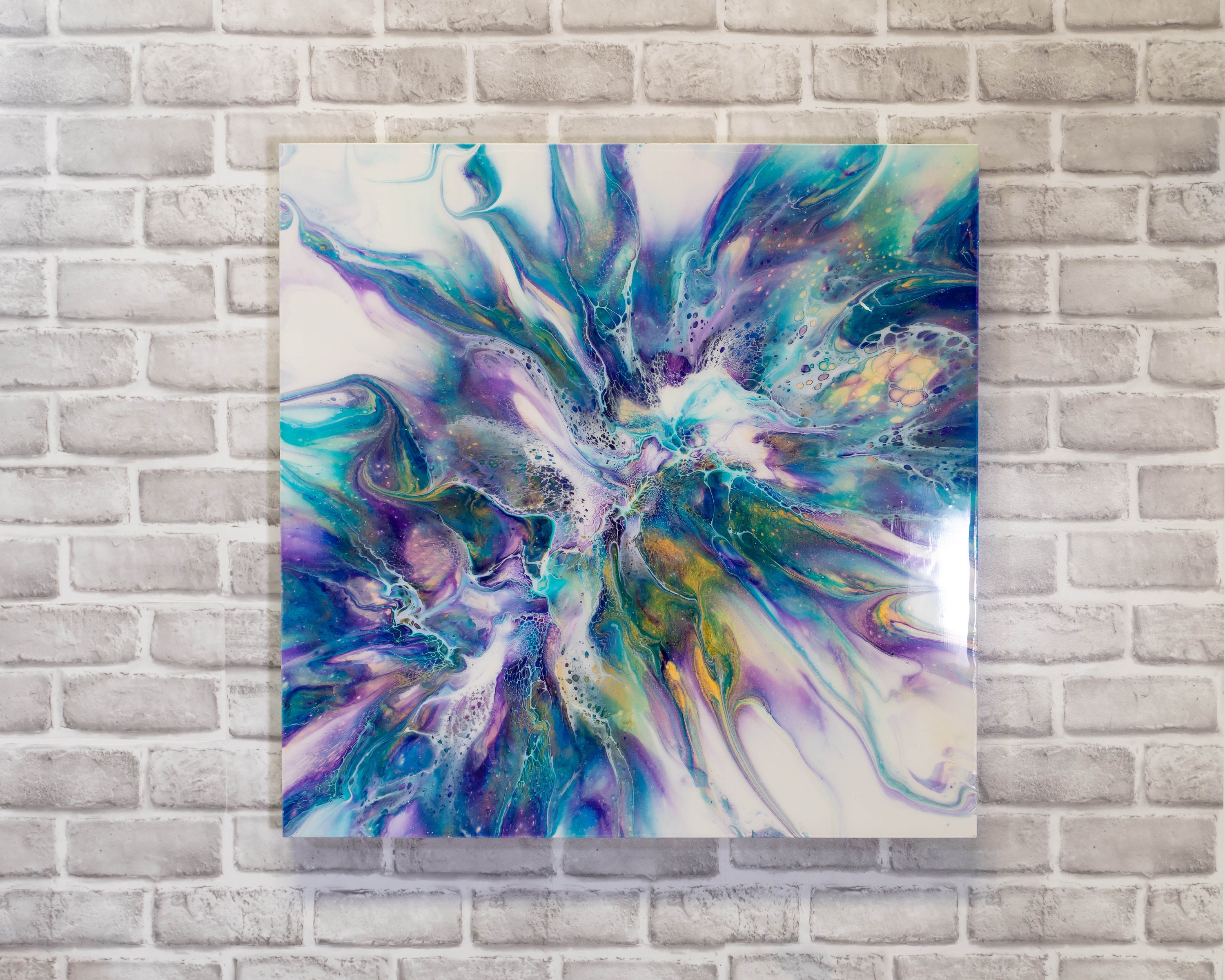 Large Original Abstract Painting . Large Artwork, Modern Art, Wood ...