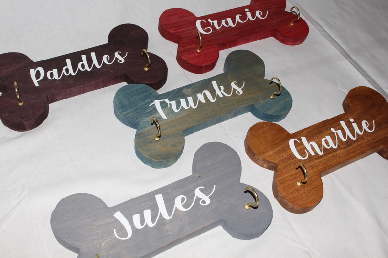 Custom Dog Bone Leash Holder Collar Holder Dog Bone Leash - Etsy