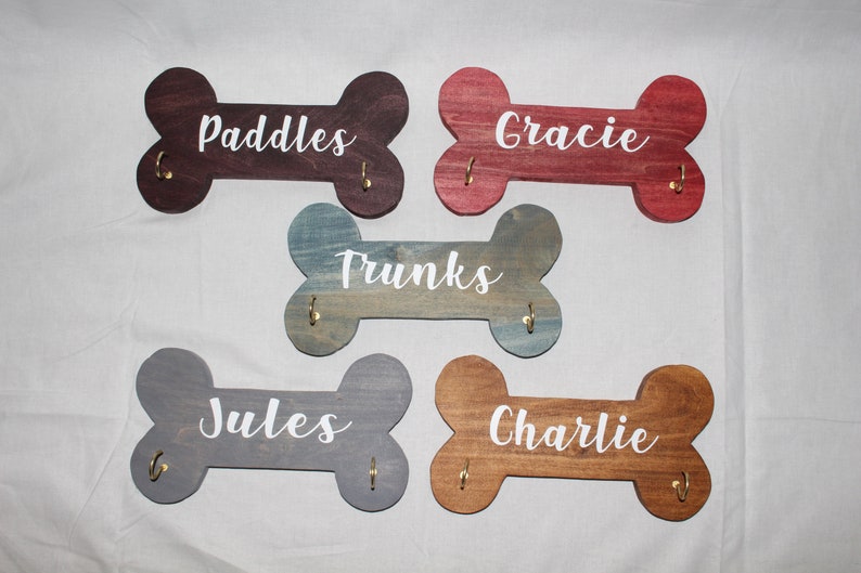 Custom Dog Bone Leash Holder Collar Holder Dog Bone Leash - Etsy