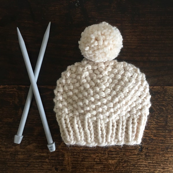 Hand Knit Hat - Etsy