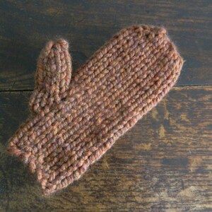 Super Chunky Mitten Knitting Pattern - Hand Made Mitten Pattern - Vegan ...