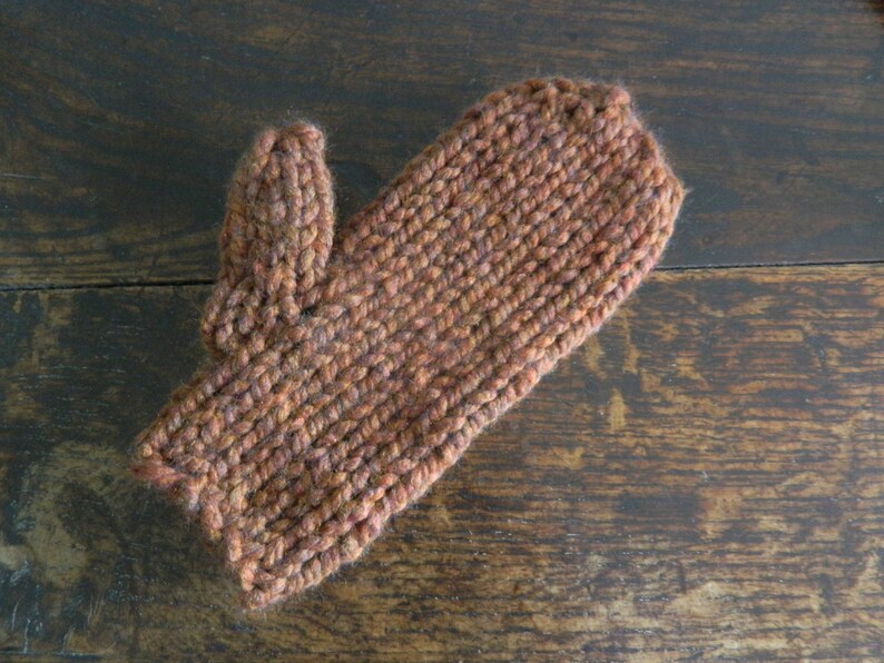 Super Chunky Mitten Knitting Pattern - Hand Made Mitten Pattern - Vegan ...