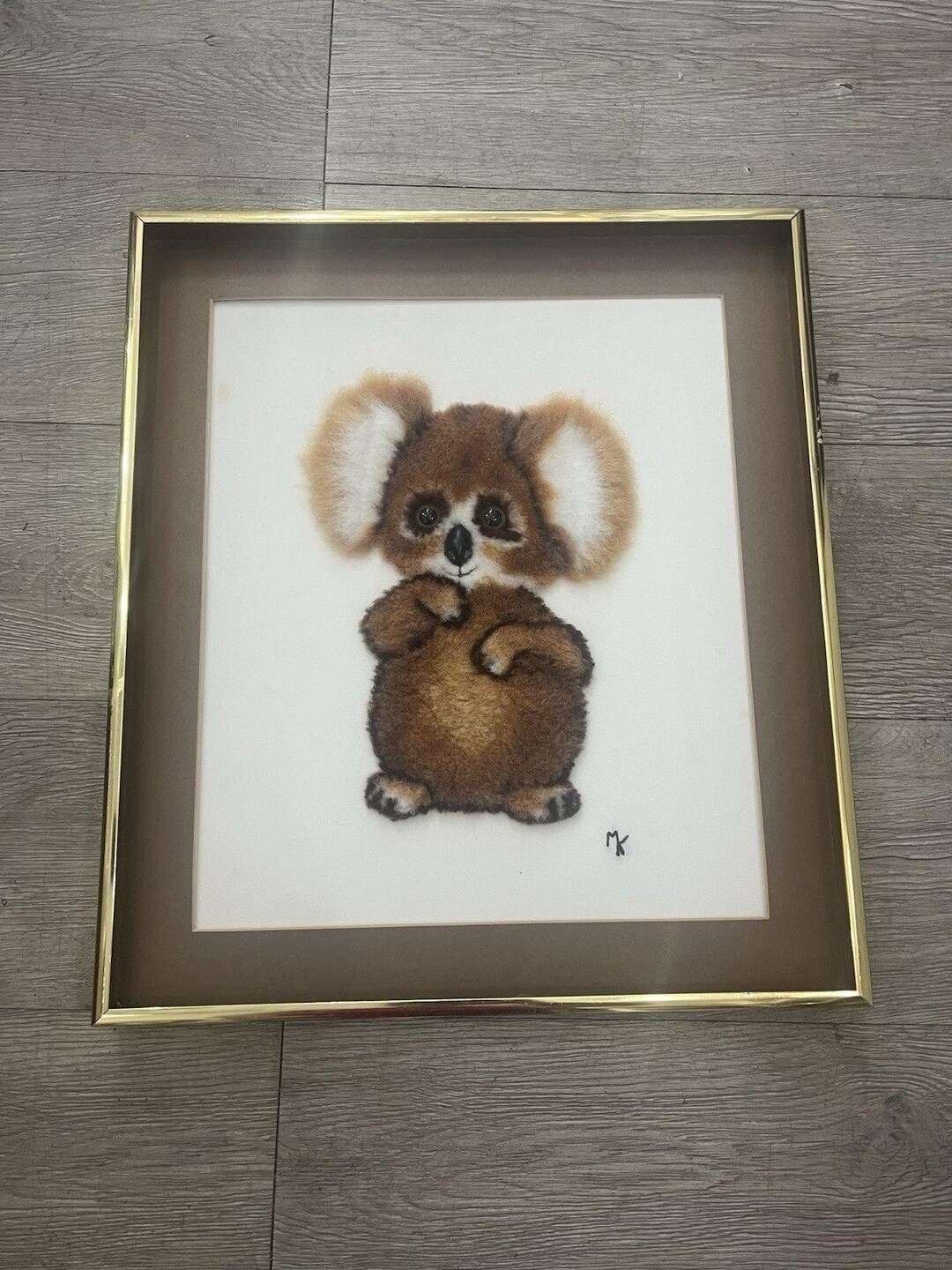 Bunks Shishu Japanese Koala Embroidery Framed 1986 - Etsy