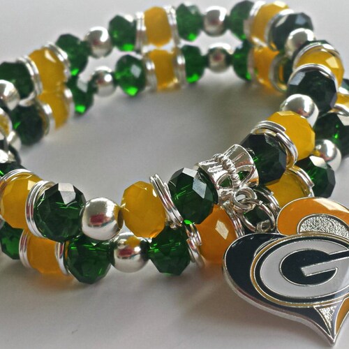 Inspired by the Green Bay Packers Bracelet - Etsy