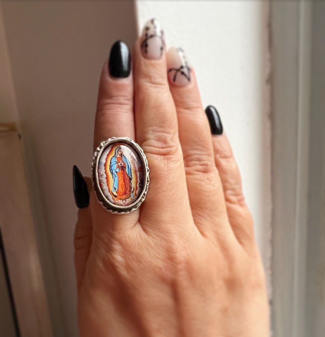 Our Lady of Guadalupe Ring, Mother Mary Ring, Catholic Gift, Christian ...