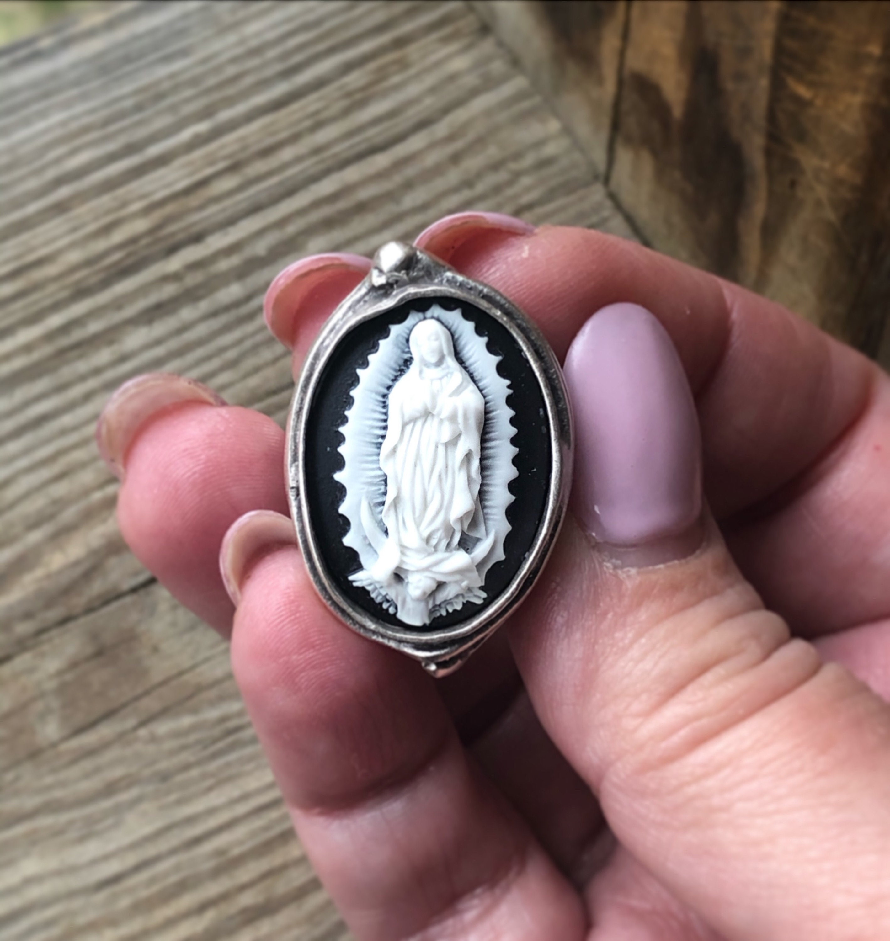 Our Lady of Guadalupe Ring Our Lady of Guadalupe Jewelry | Etsy