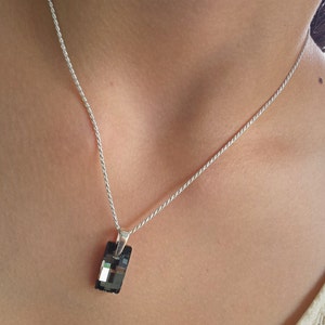 Crystals in Twilight Pendant Necklace, Sterling Silver Necklace ...