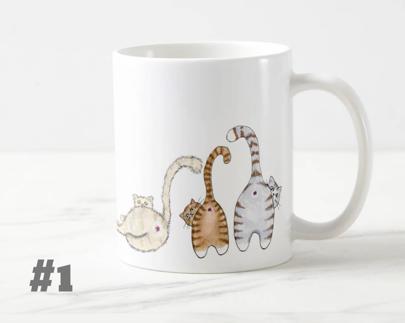 Cat Butt Mug / Rise and Shine, Asshole Mug / Cat Butthole Gift / Cat ...