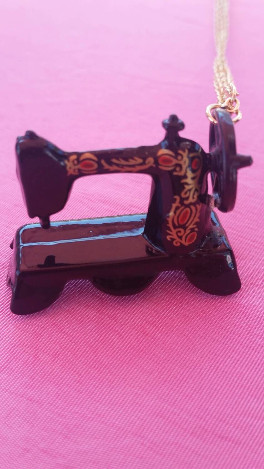 Sewing Machine Necklace - Etsy