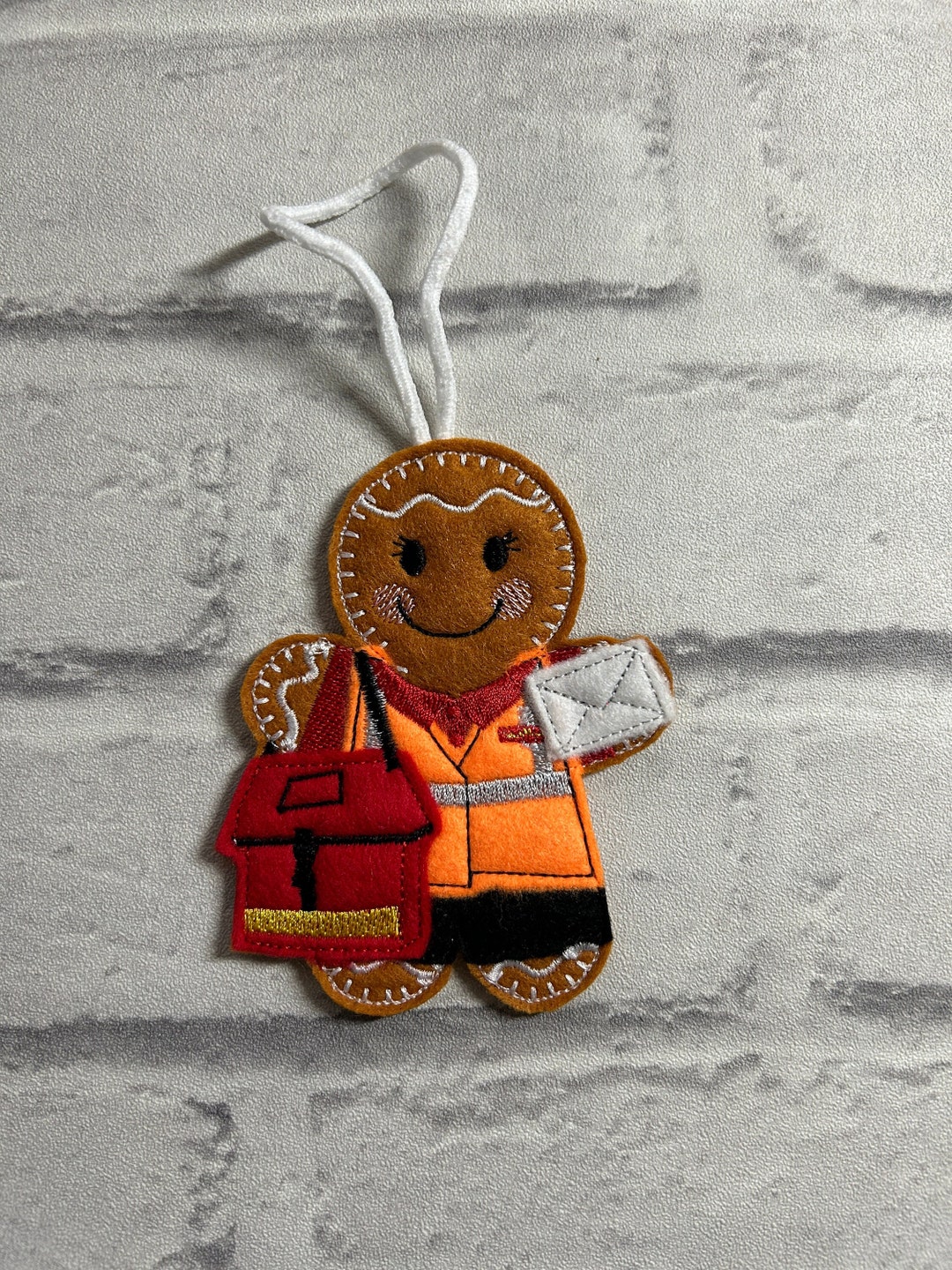 Postie | Post Person| Postman| Post Women| Gingerbread Hanging ...