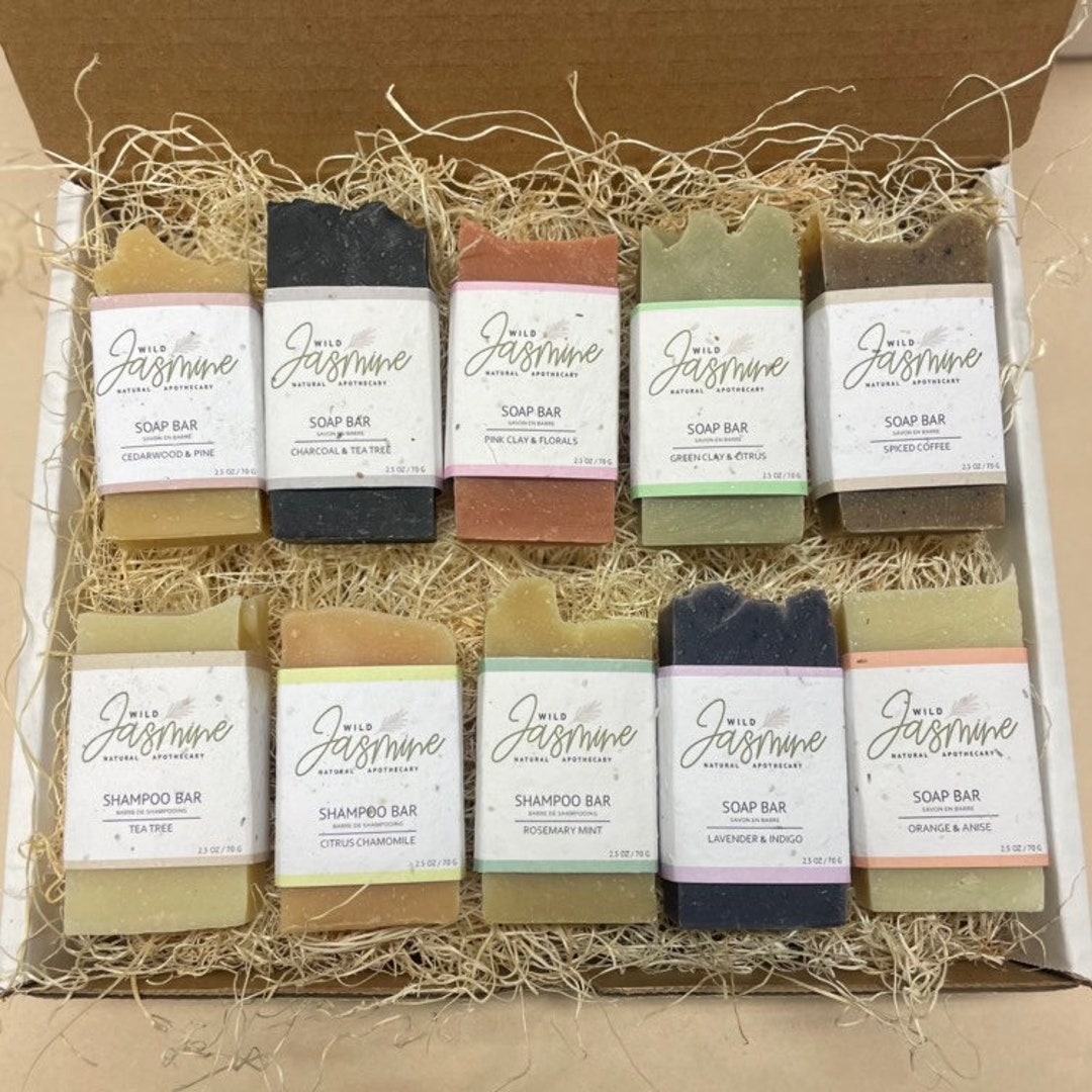 MINI SOAP Set of 10- Sample Soap & Shampoo Bars- Travel Soap, Guest ...