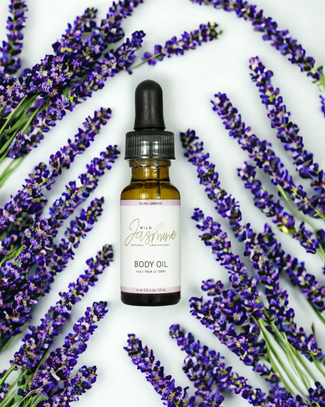 FLORAL BODY OIL Sample, Massage Oil- Palmarosa Rose Geranium Lavender ...