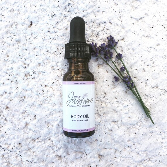 FLORAL BODY OIL Sample Massage Oil Palmarosa Rose Geranium | Etsy