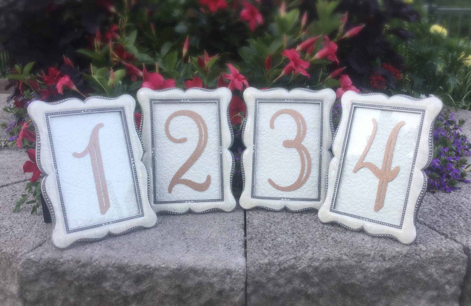 Table Number Frames 4 X 6 Ivory Wedding Frames Victorian Style - Etsy