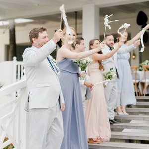 175 Ribbon Wands Send off Ideas Ceremony Exit Wedding Ribbon Favors ...