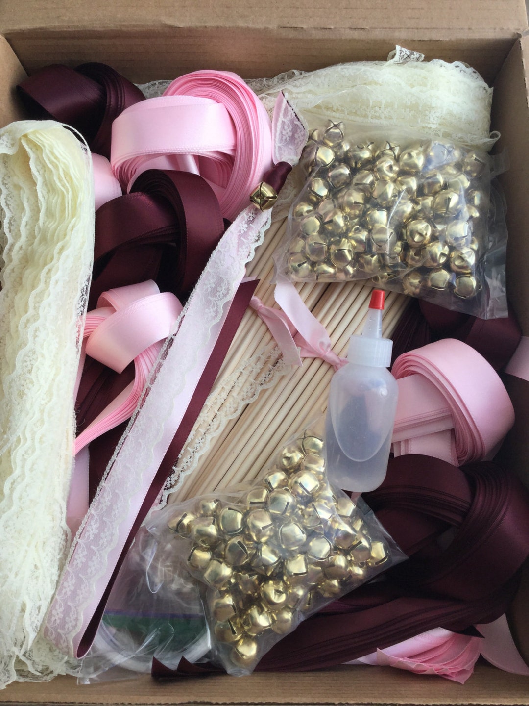 150 DIY Wedding Wand Kit Your Choice of Ribbon Color - Etsy