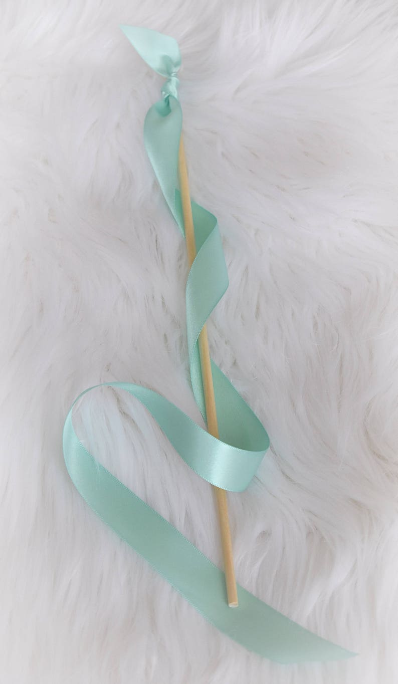 100 Wedding Ribbon Wands Send Off Wedding Exit Aqua - Etsy