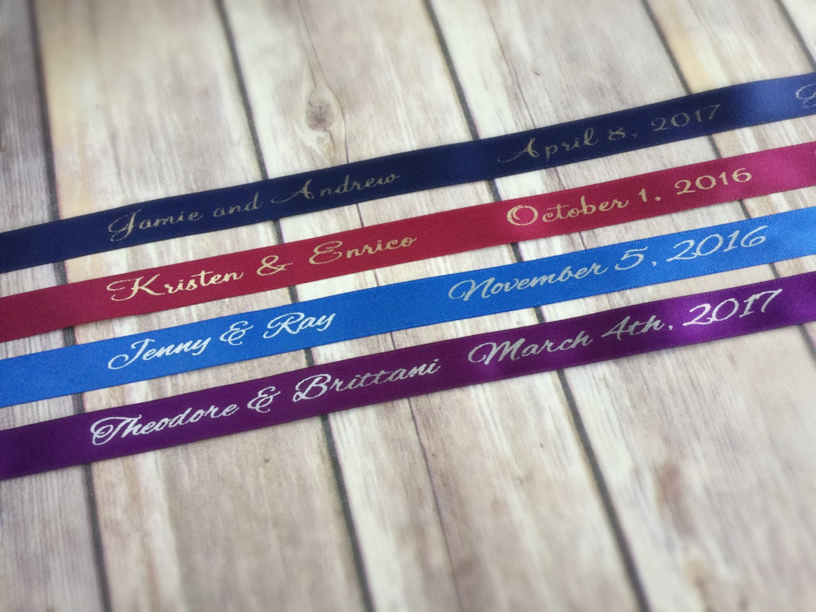 Personalized Ribbon Double Sided Satin Ribbon Wedding Favor - Etsy