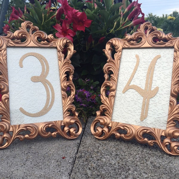 Antique Table Number Frames - Etsy