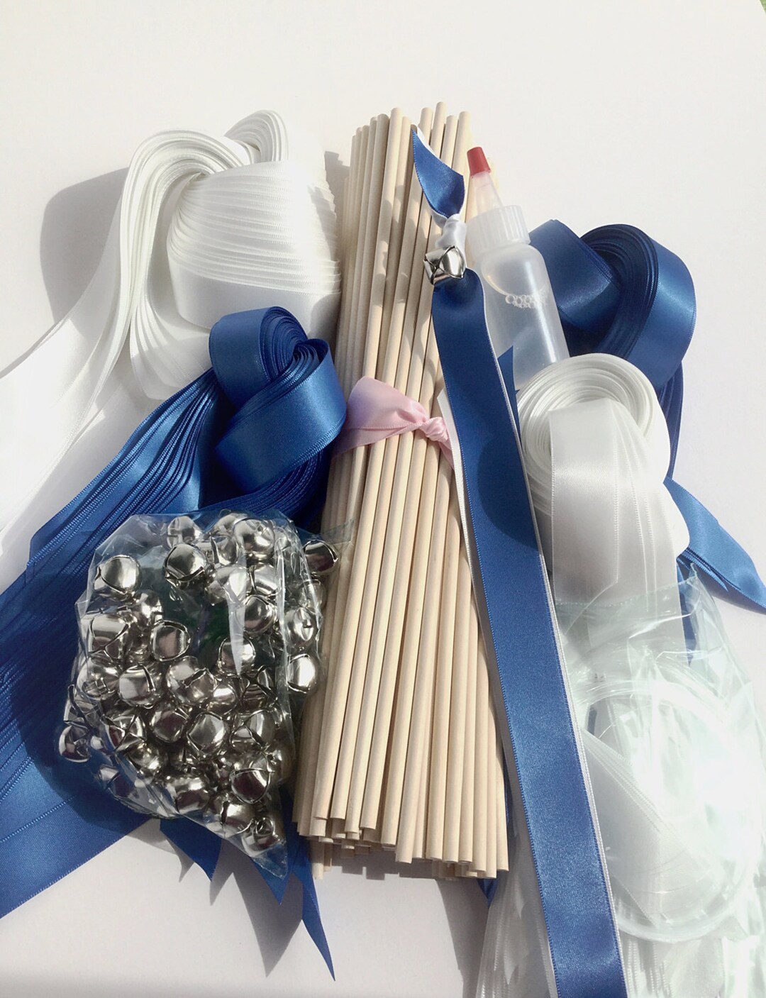150 DIY Wedding Wand Kit Your Choice of Ribbon Color - Etsy