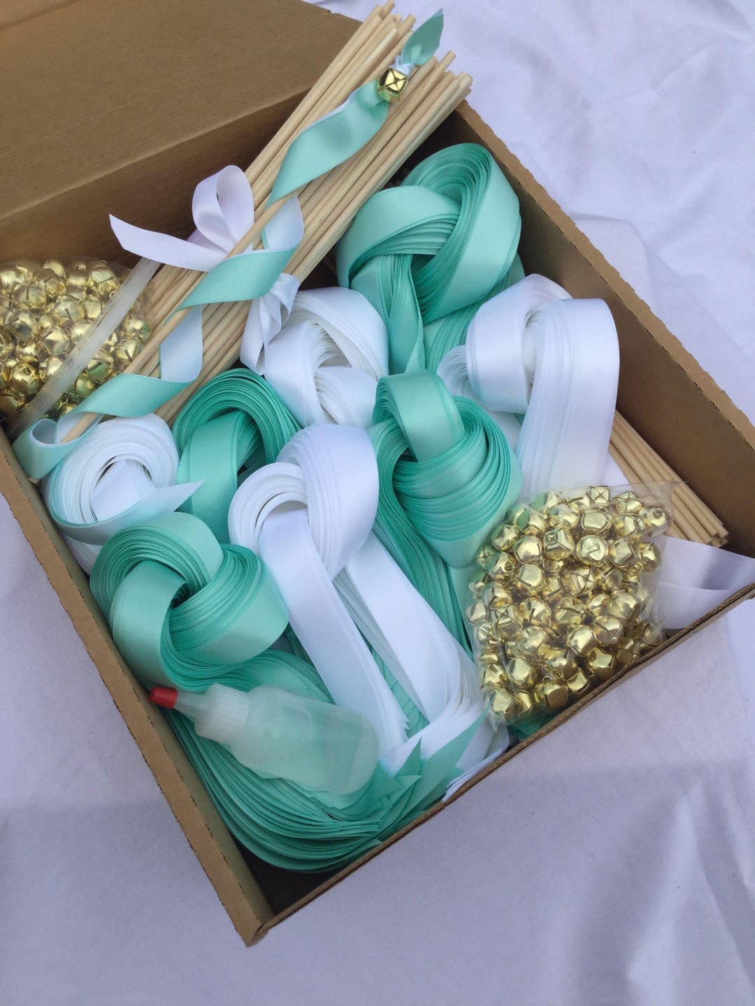 160 DIY Wedding Wand Kit Your Choice of Ribbon Color - Etsy
