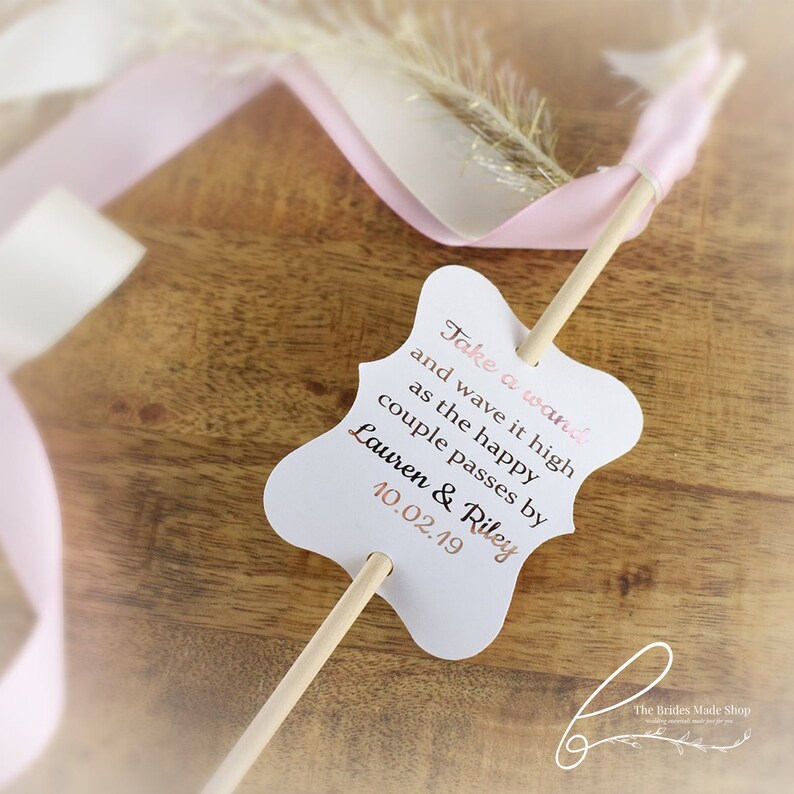50 Wedding Wands Send off Ideas Ceremony Exit Wedding Ribbon - Etsy