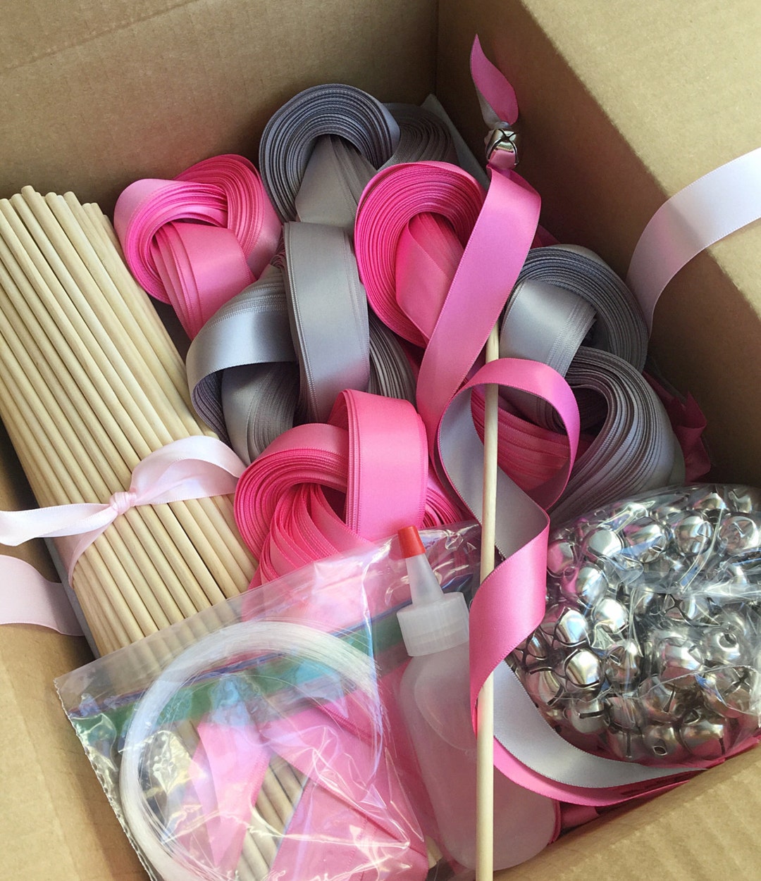 100 DIY Wedding Wand Kit Your Choice of Ribbon Color - Etsy
