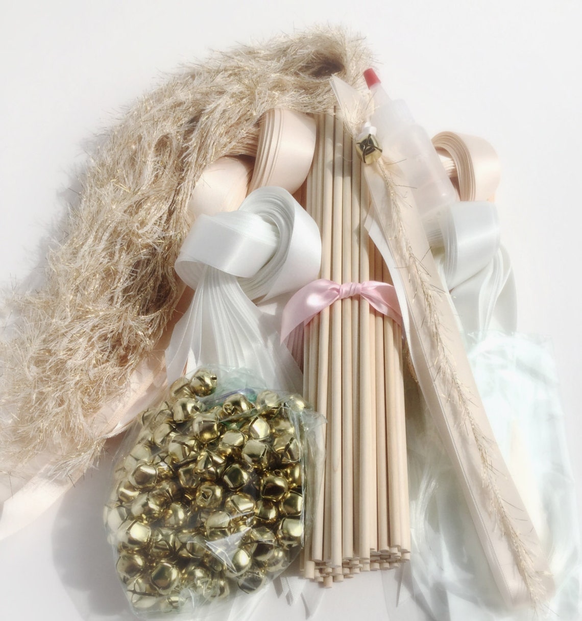 100 DIY Wedding Wand Kit Your Choice of Ribbon Color - Etsy