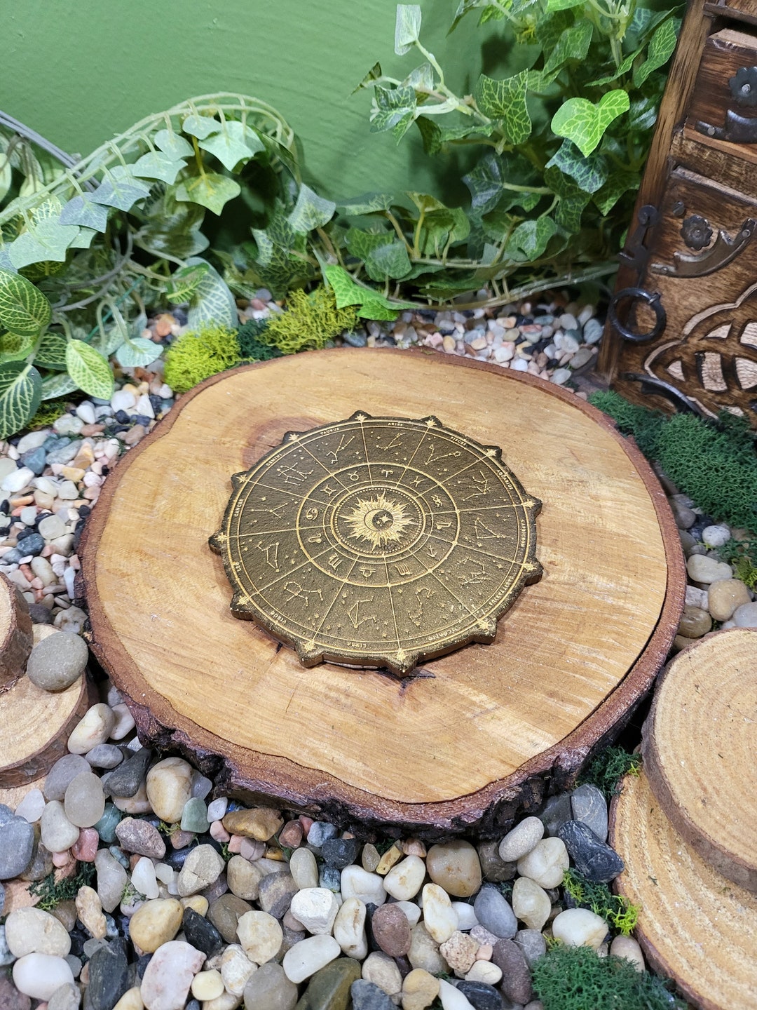 Copper and Gold Astrological Wheel Trivet - Etsy