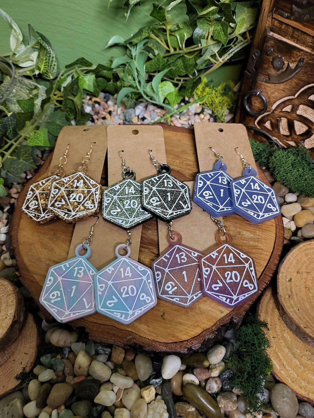 D20 Critical Fail Critical Success Dangle Earrings - Etsy