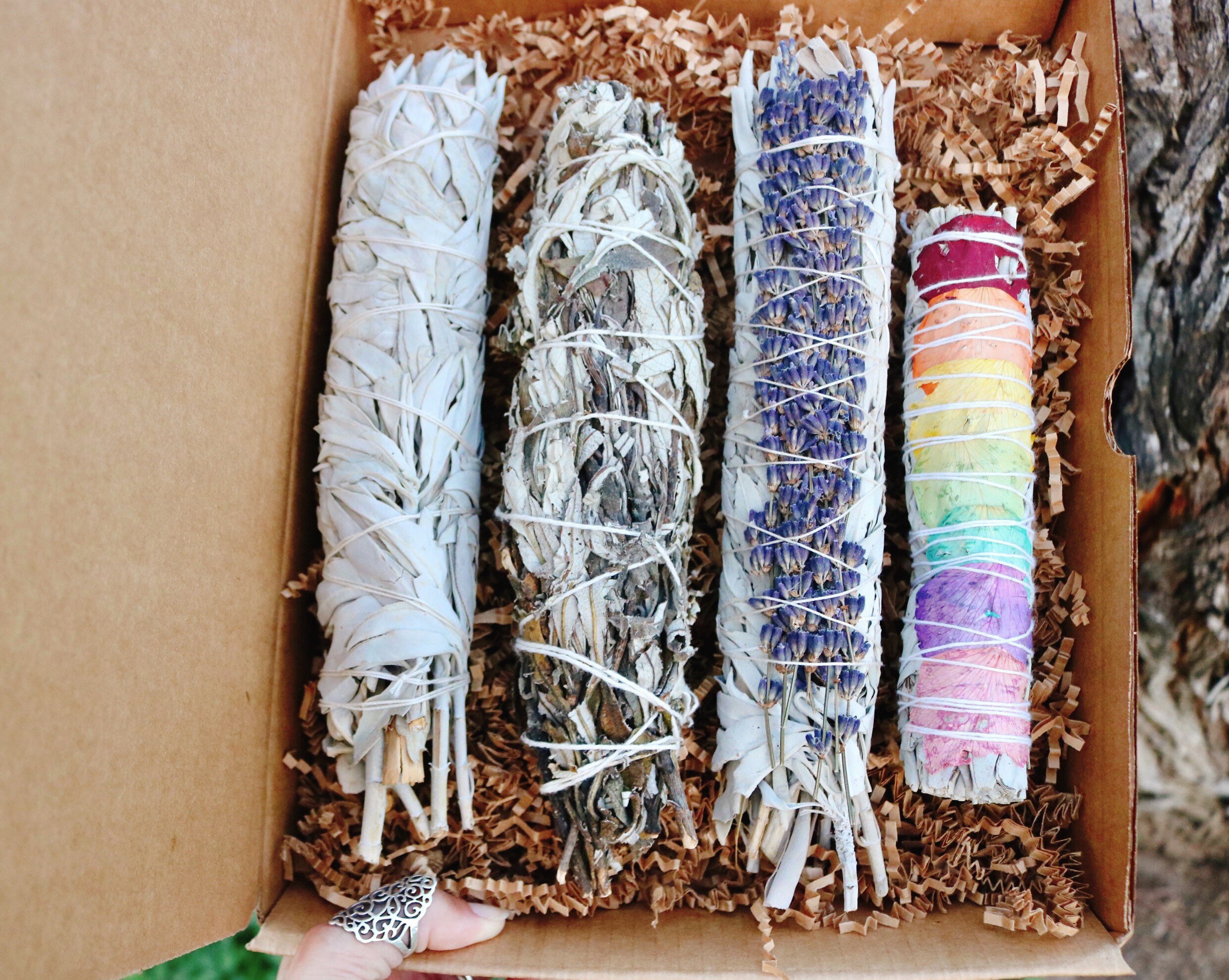8-9 inch Smudge Stick Variety Kit gift box 9 inch White Sage | Etsy