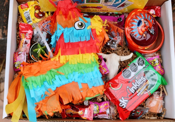 Mexican Fiesta Party Gift Box W curiousities Subscription Gift Box Mexican Candy Variety Mexican Mystery Box Monthly Gift Box Latinx Etsy UK