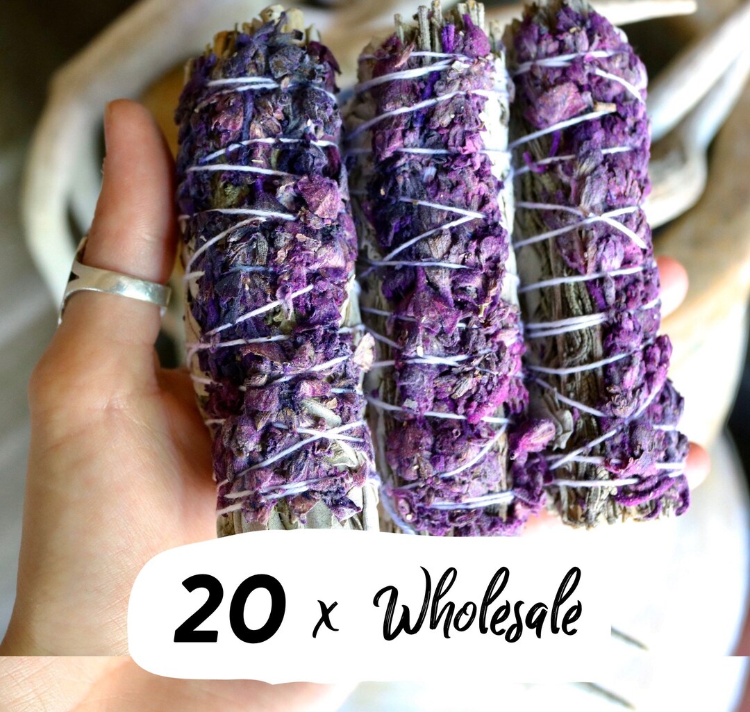 WHOLESALE 50 or 20 X Sage & Lavender Smudge Sticks for Peace and ...