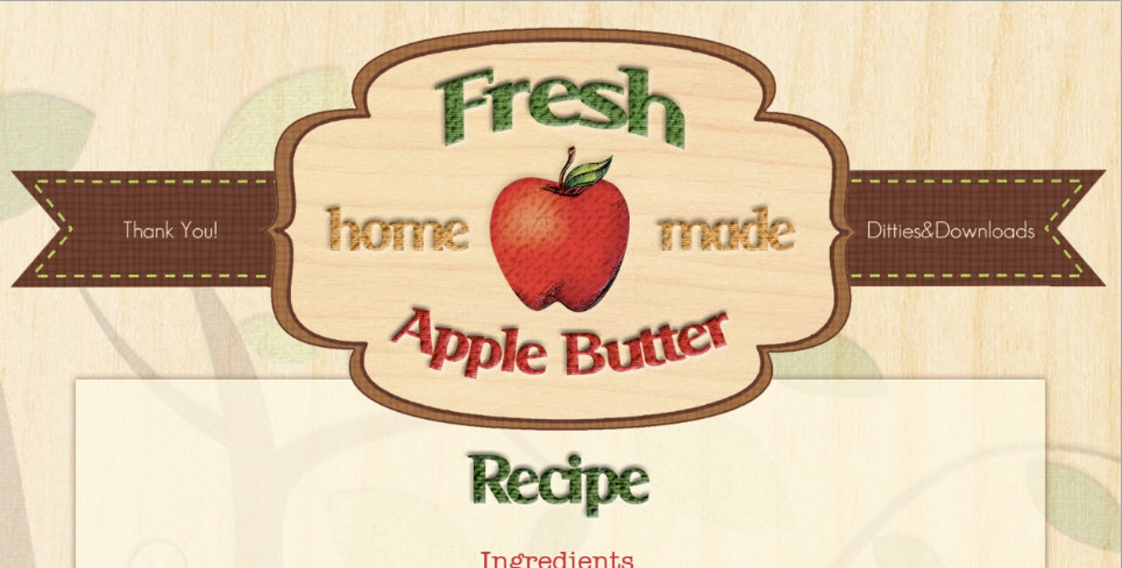 Cute Apple Butter Labels - Instant Download - Digital File ONLY ...