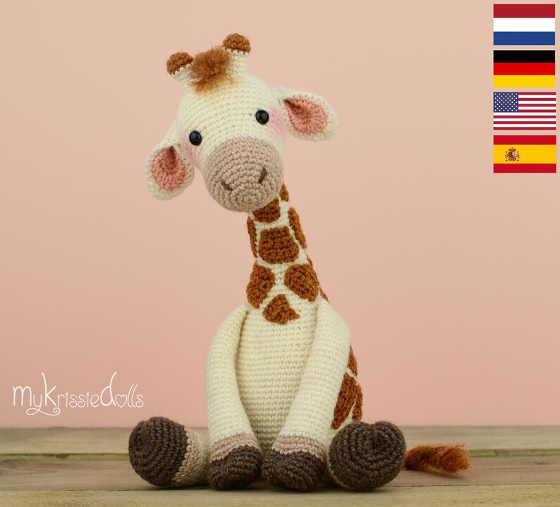 Haakpatroon Girafje Romy - Etsy Nederland