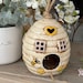 Ceramic Cream Beehive Bird House - Etsy