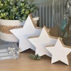 Mantelpiece Wooden Star Set White - Etsy