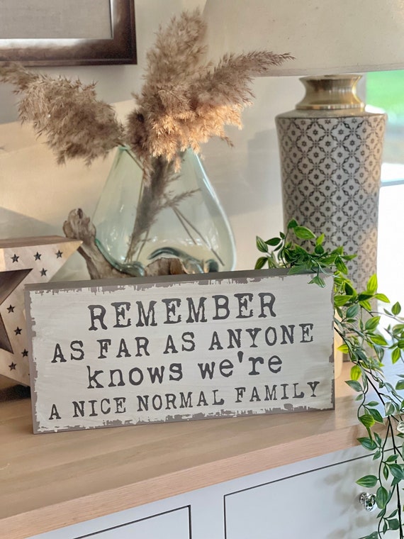 Large Wooden Sign Normal Family - Etsy