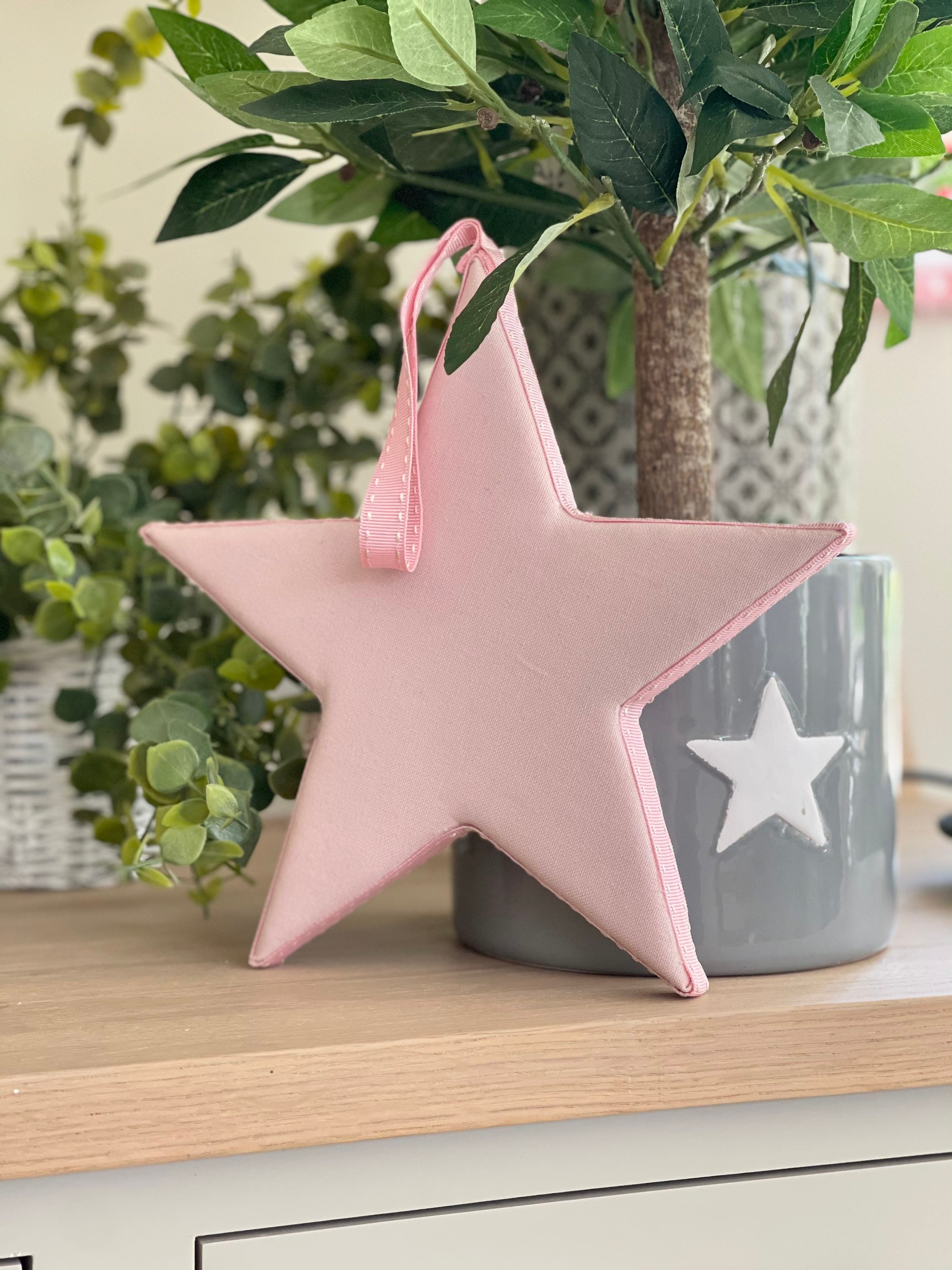 Blush Pink Star. Padded Door Hanging Star/ Decor | Etsy UK