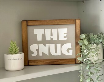 The Snug Hanging and Free Standing Wooden Sign - Etsy